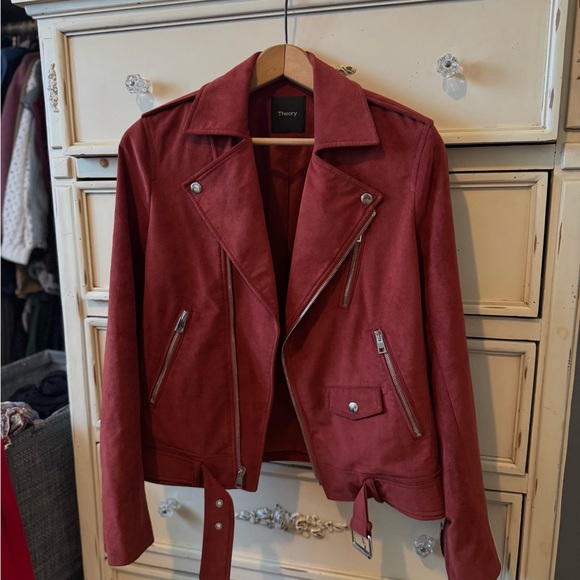 Theory | Jackets & Coats | Theory Suede Moto Jacket | Poshmark